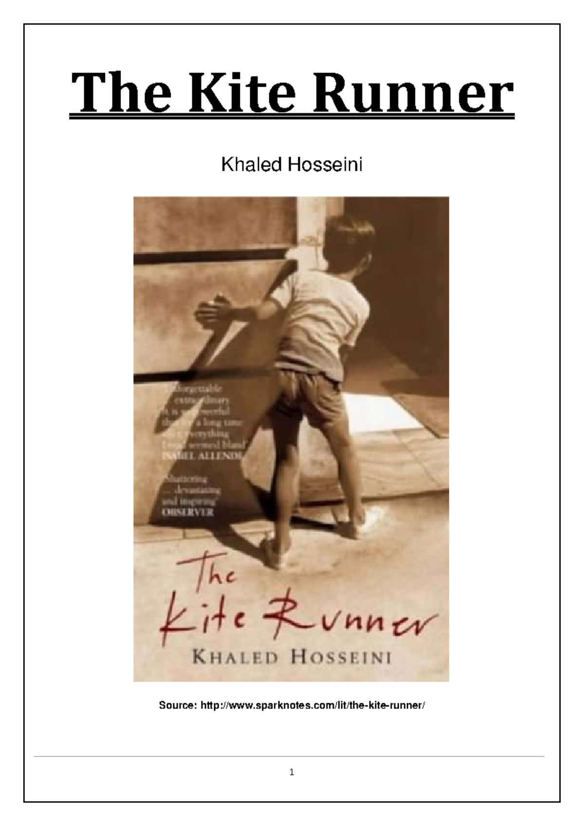 The Kite Runner (ENG 101) Study Guide: Key Themes and Character ...