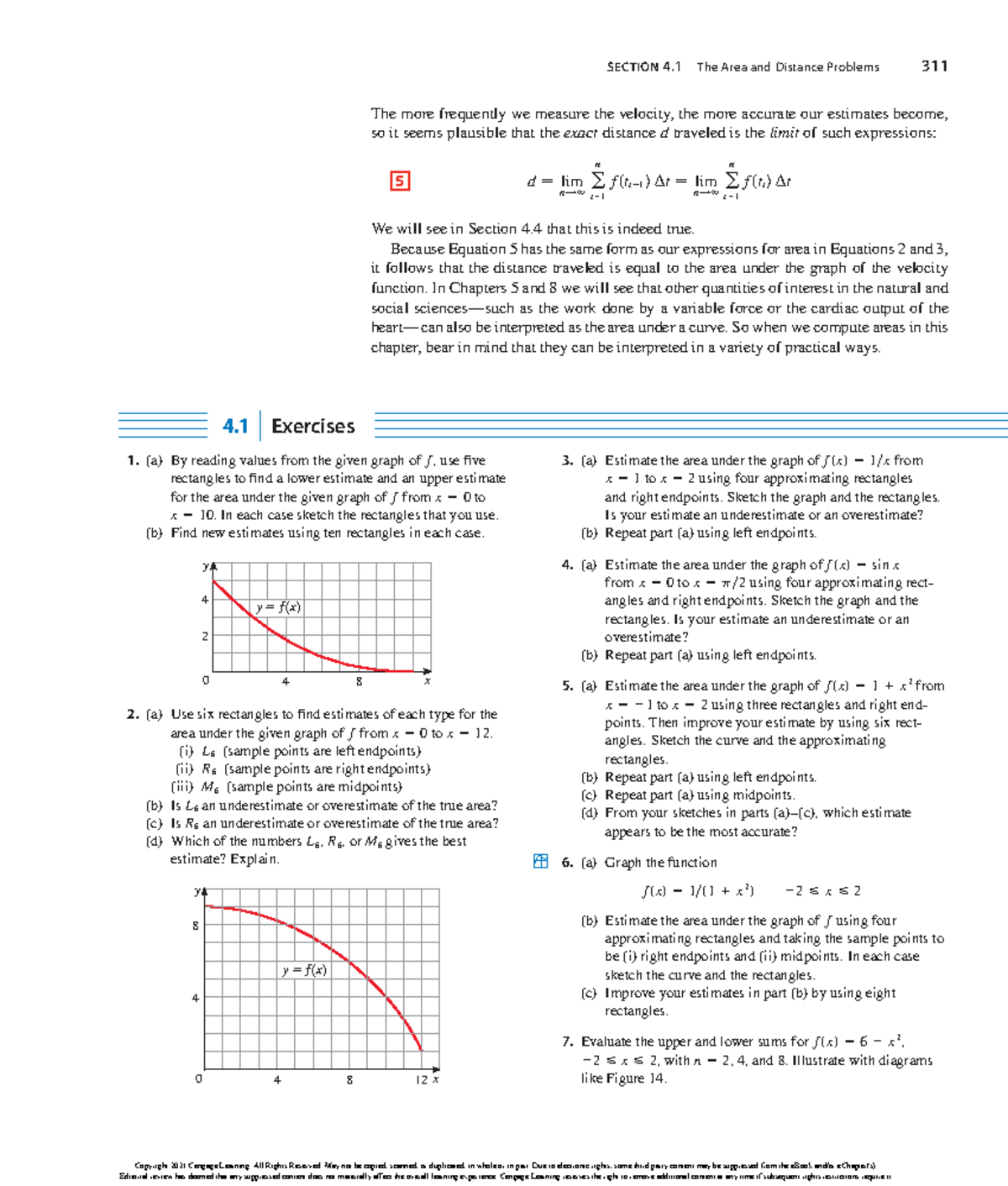 Tutorial 1 - SECTION 4 The Area and Distance Problems 311 The more ...