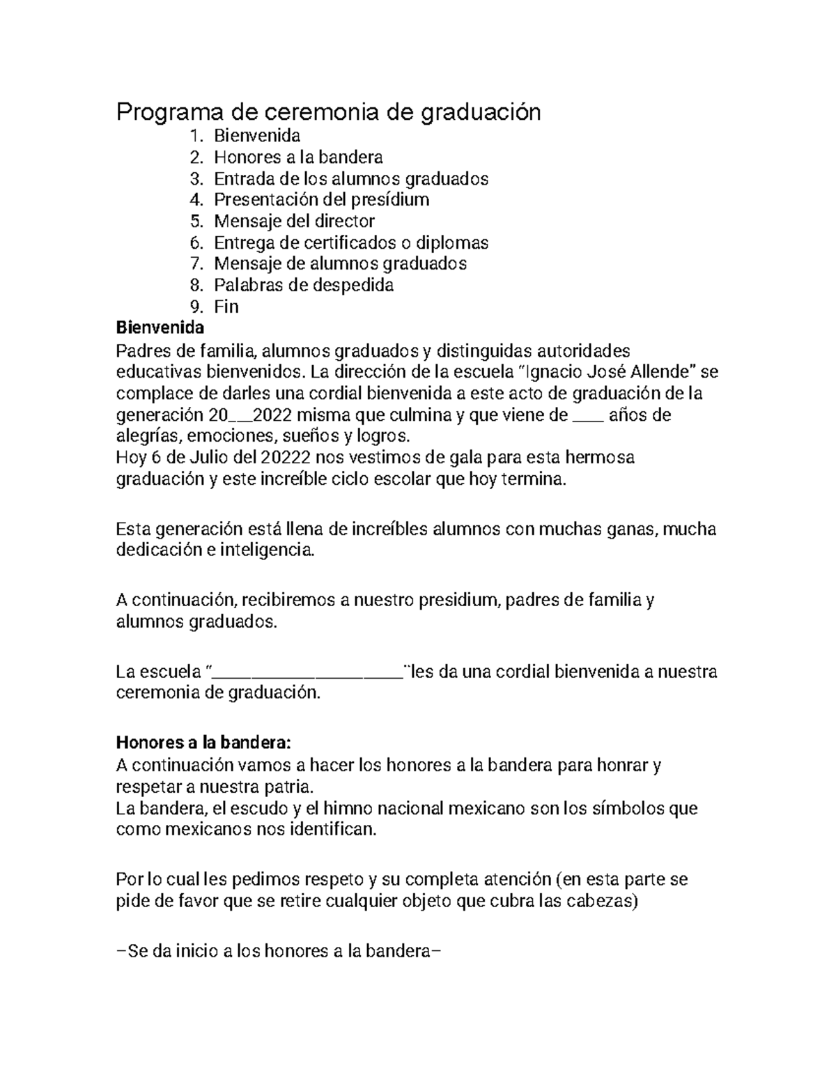 Programas De Graduación De Secundaria Los 4 Campos Formativos Del