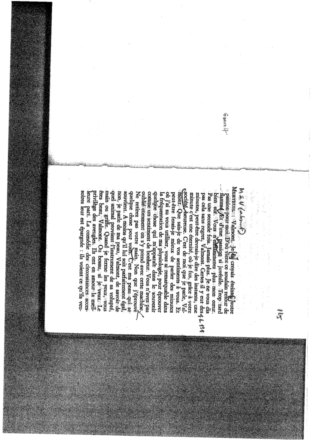 115 Mav (abrut) - Analyse de la Passion entre MERTEUIL et Valmont - Studocu