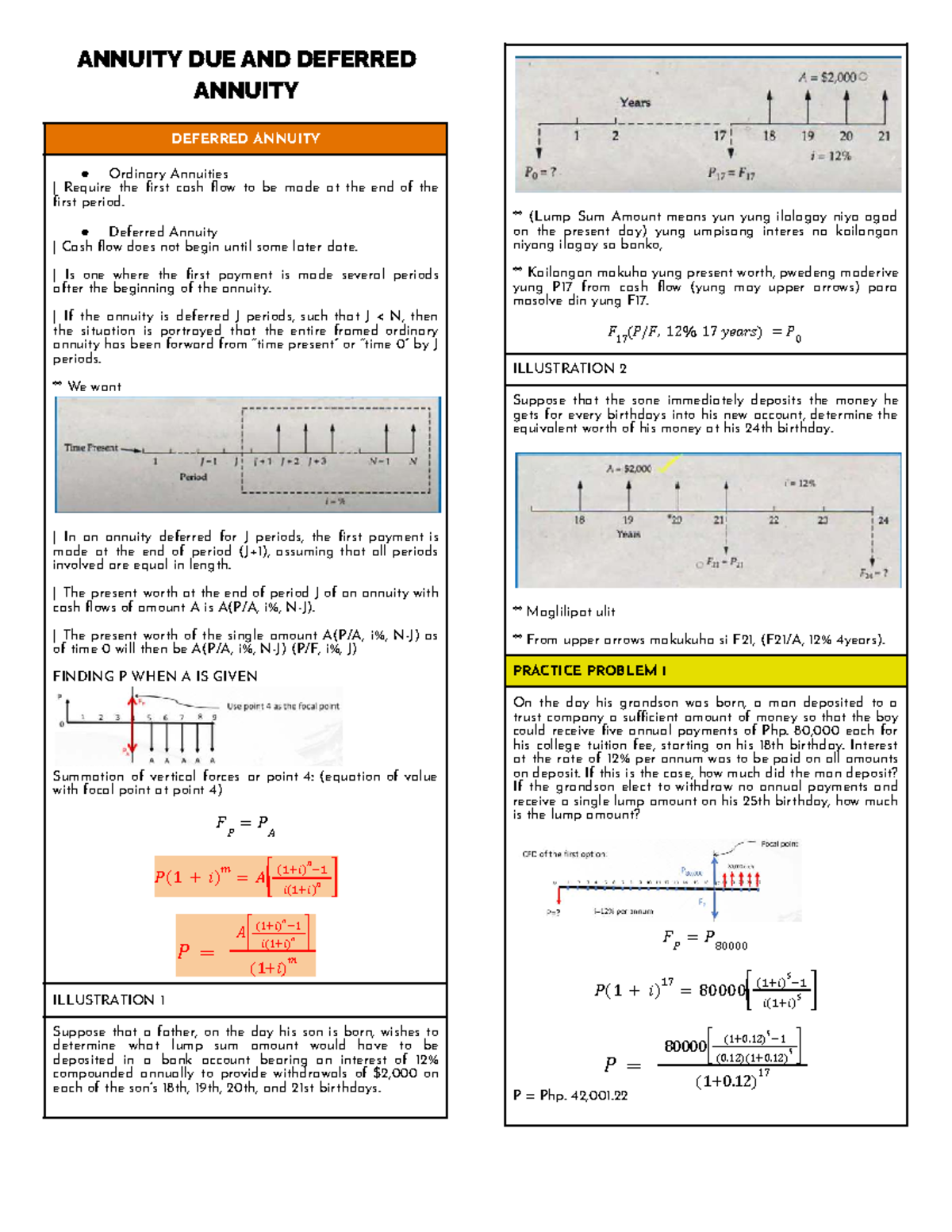 ECON- Finals: Understanding Annuities and Cash Flow Analysis - Studocu