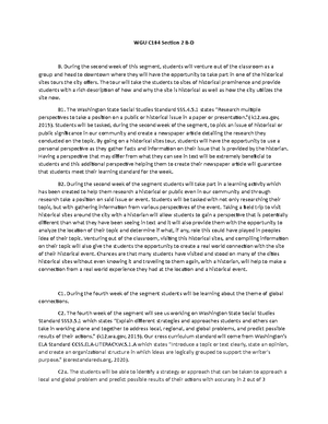 Social Studies Methods Task 1 - C104: Task 1 Social Studies Learning ...