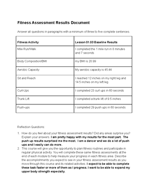 3.05 Wellness Plan - Notes - Module Three Wellness Plan (Assessment 3 ...