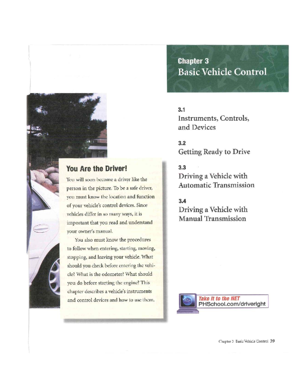 Drive Right 10th Edition: Chapter 3 - Basic Vehicle Control and Safety - Studocu