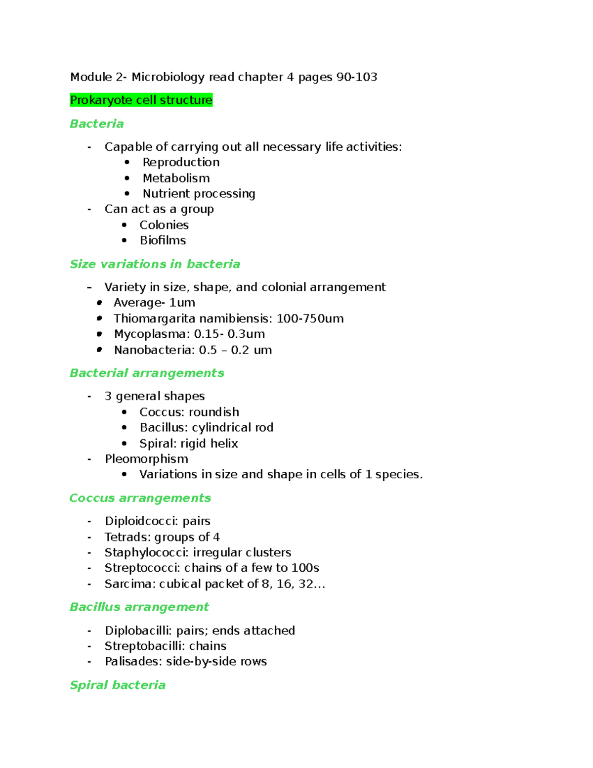 Microbiology Module 2: Prokaryotic Cell Structure and Function - Module ...