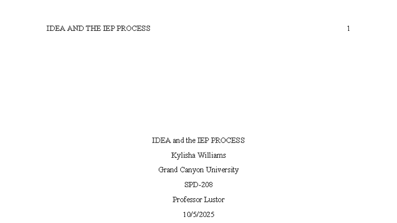 IDEA 501: Understanding the IEP Process - Key Concepts and Components ...