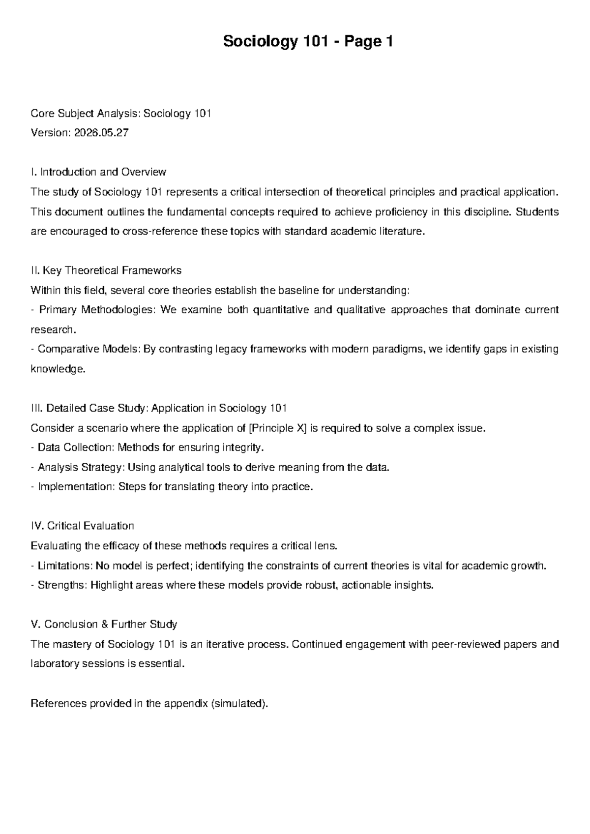 Sociology 101 Study Notes: Core Concepts and Theoretical Frameworks ...
