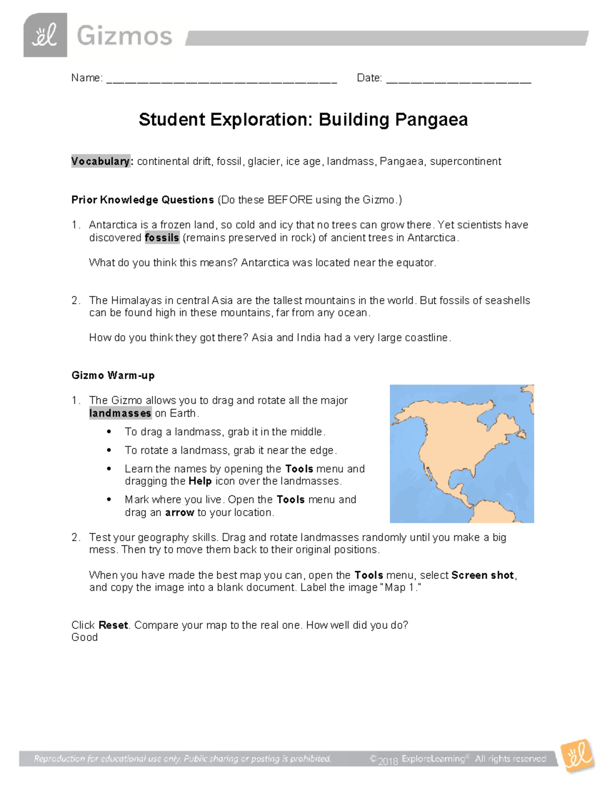 PANGAEA Exploration: Understanding Continental Drift & Fossil Evidence ...