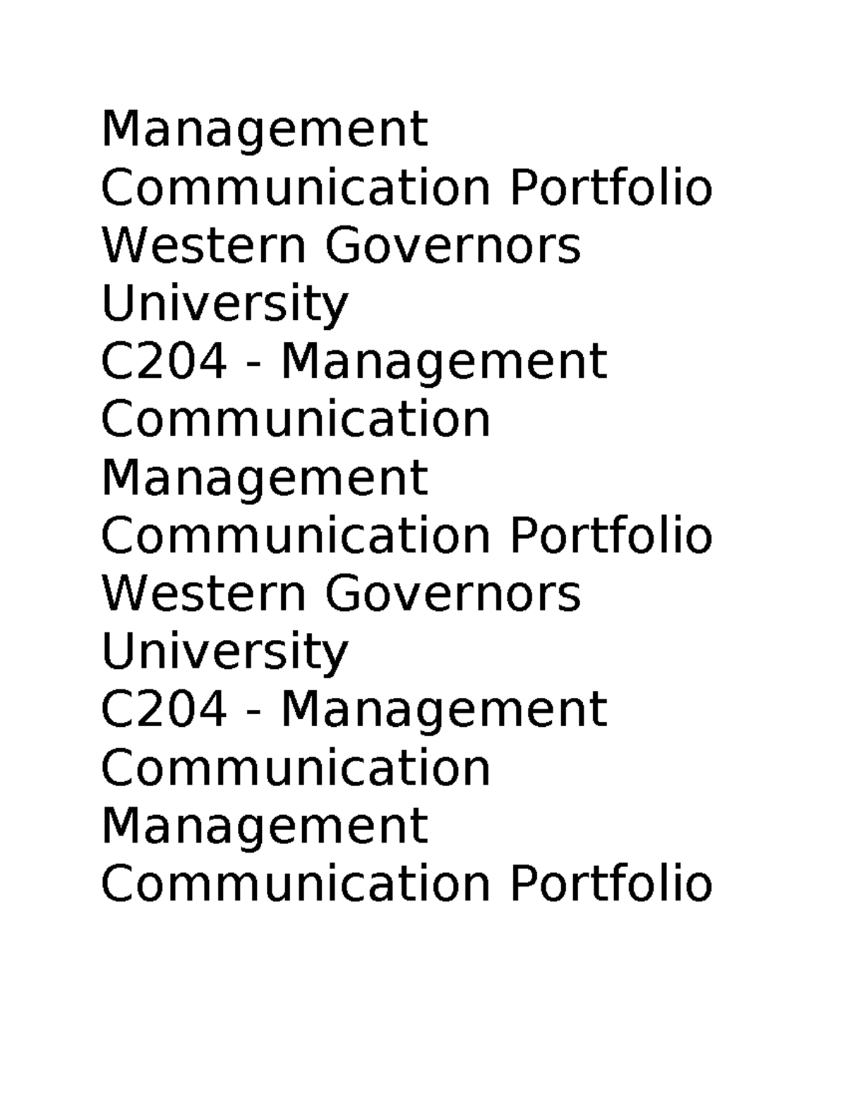 C204 Management Communication Portfolio: Kamelon Product Strategy ...