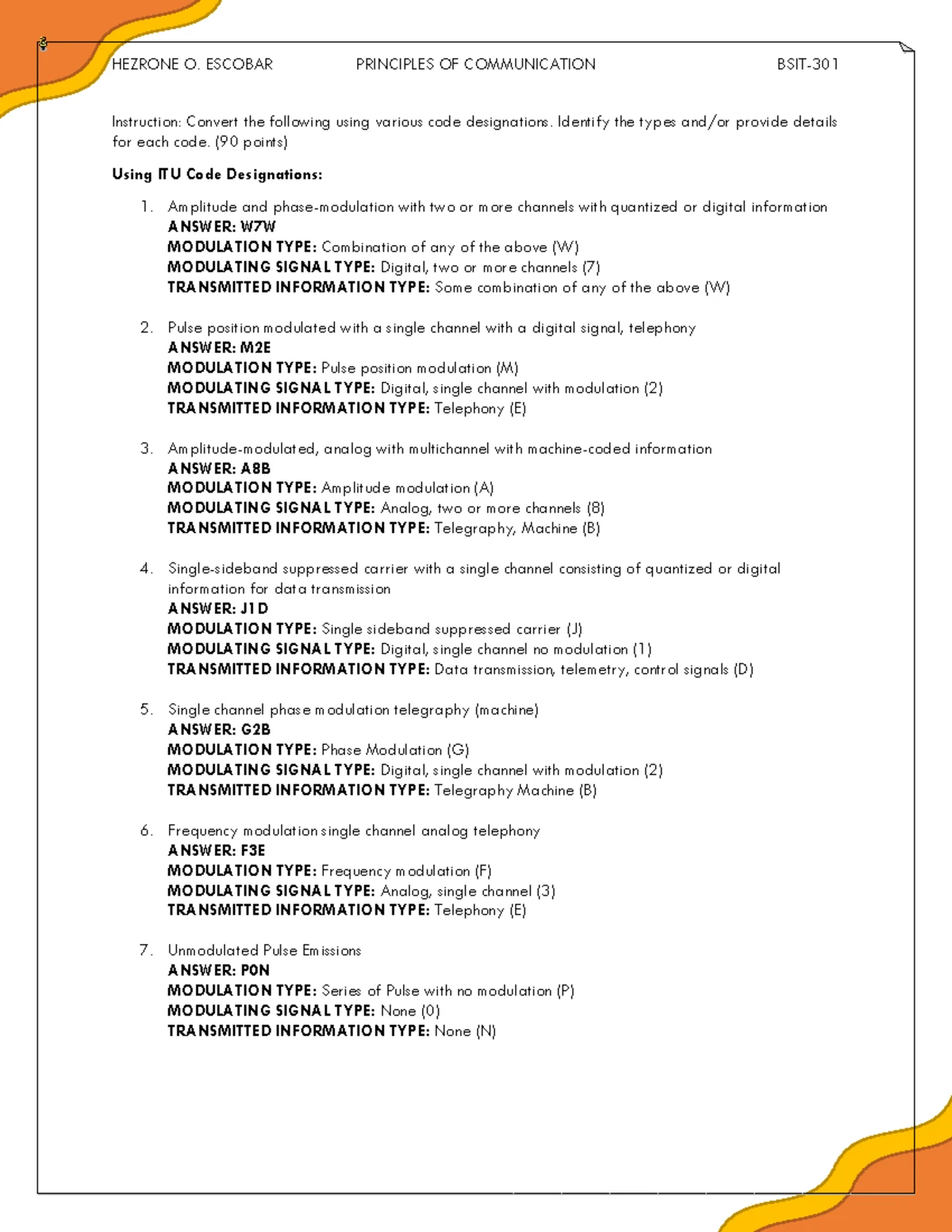 02 Performance Task 1 - ARG - Performance Task Frequency and Wavelength ...