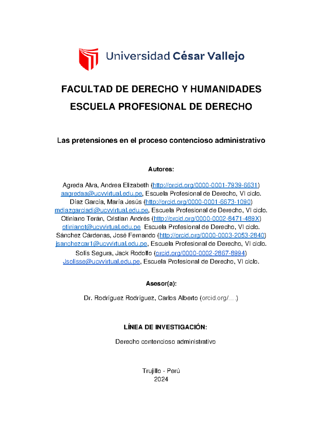 Análisis de las Pretensiones en el Proceso Contencioso Administrativo ...