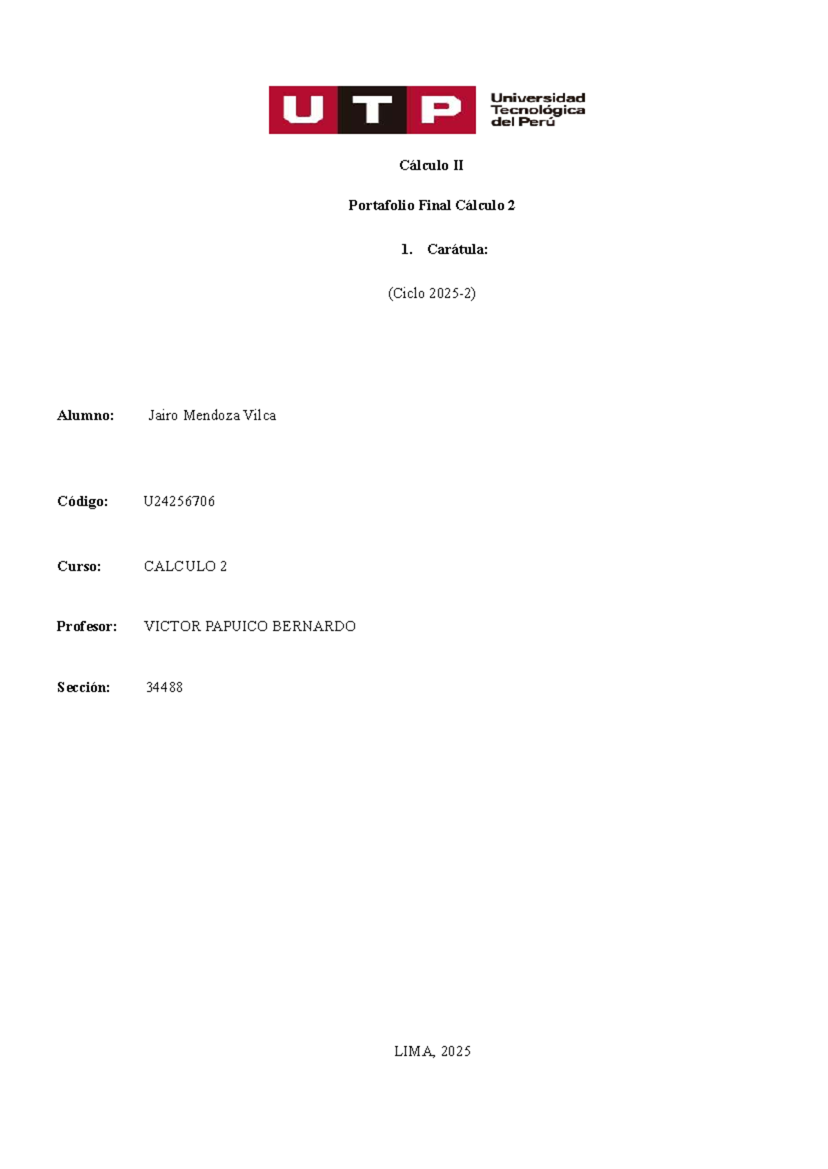 Portafolio Final de Cálculo II - Prototipos y Modelación - Studocu