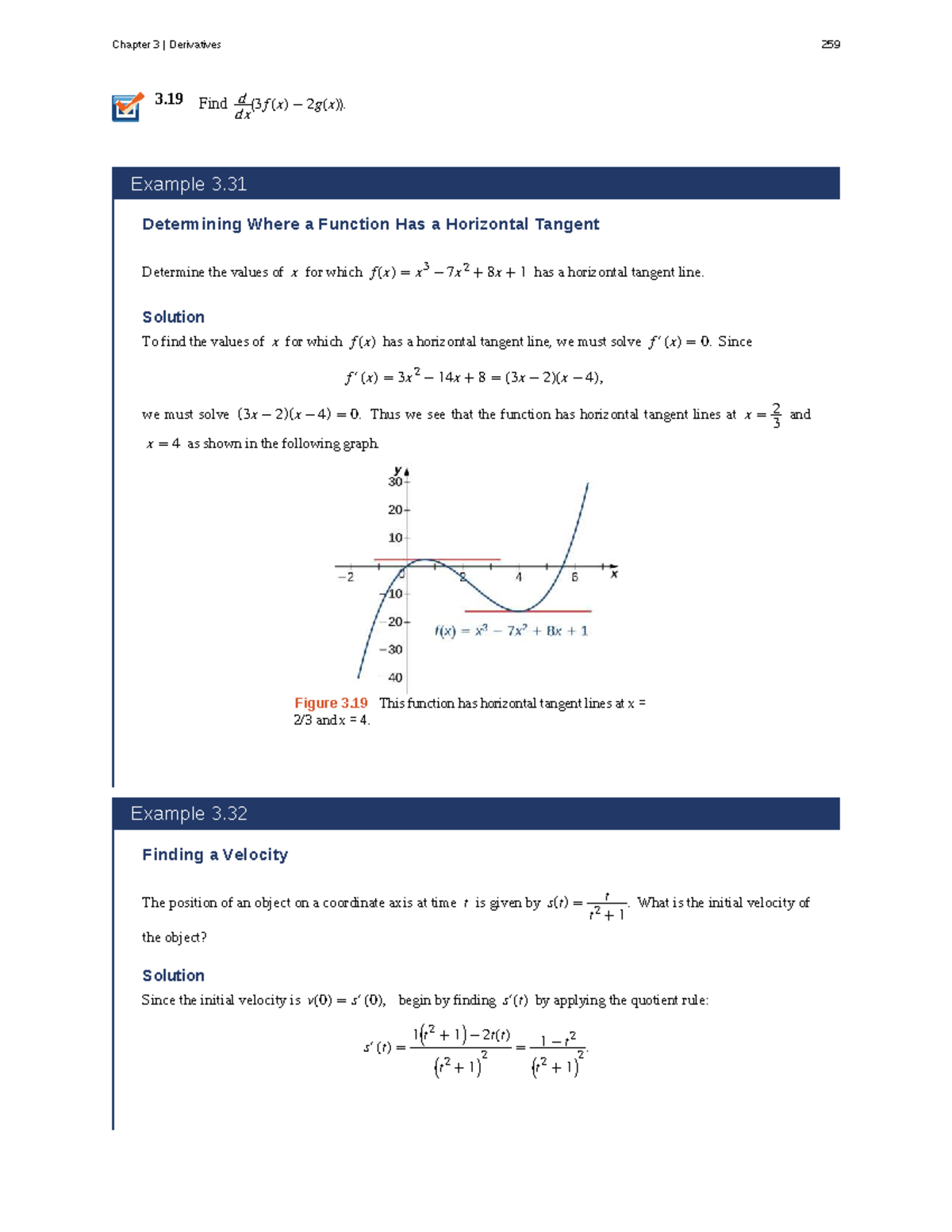 Calculus Volume 1 - Part 134: Chapter 3 Derivatives and Tangents - Studocu