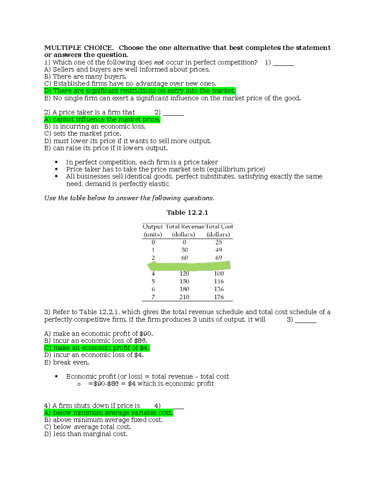 Microeconomics Ch. 11 Tutorial Questions and Answers - Studocu