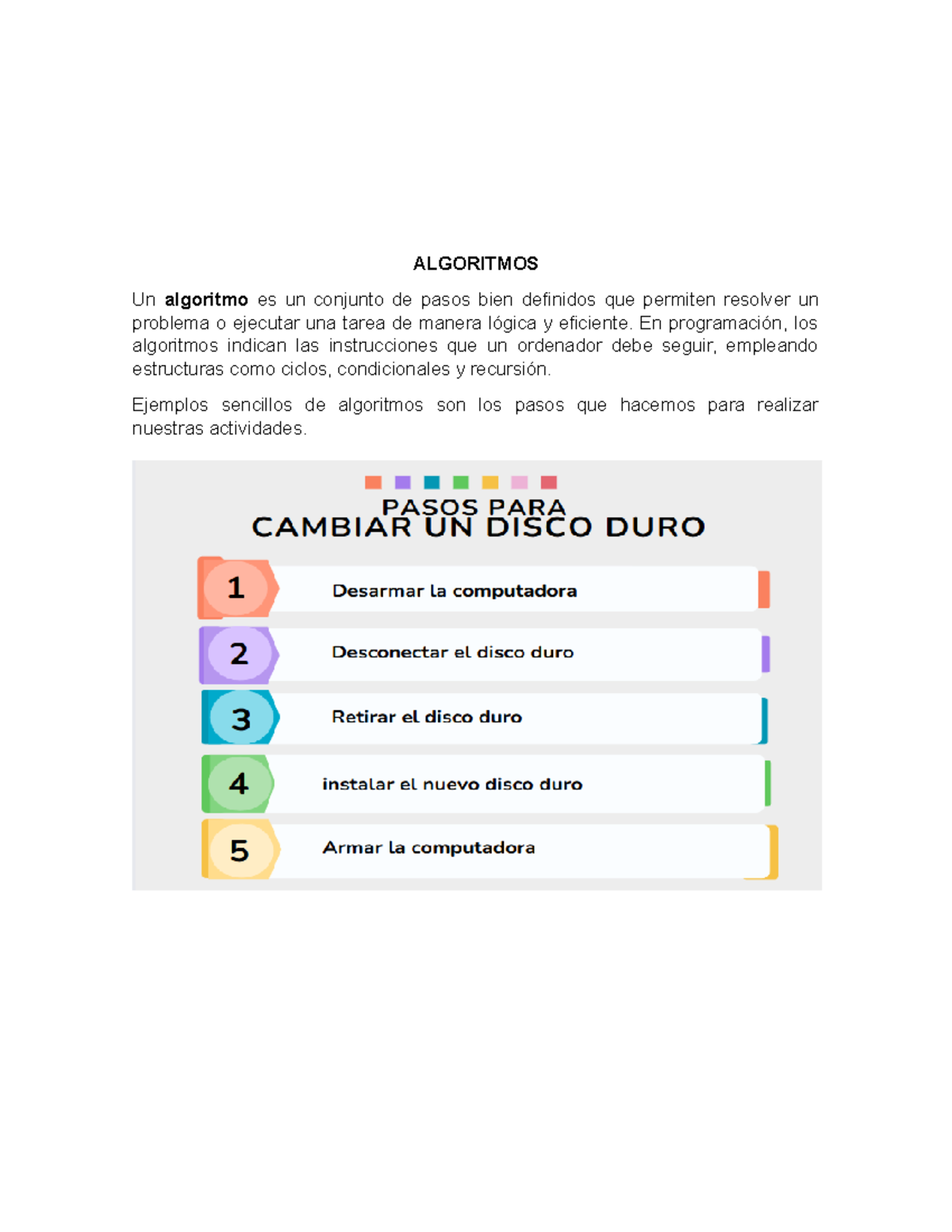 Algoritmos: Definición, Características y Tipos Esenciales - Studocu
