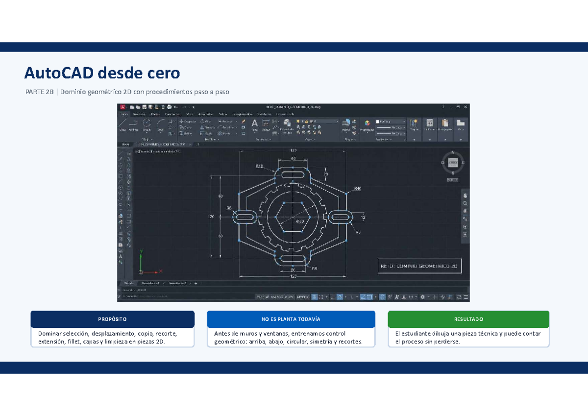 AutoCAD desde cero PARTE 2B: Dominio Geométrico 2D y Prácticas Técnicas ...