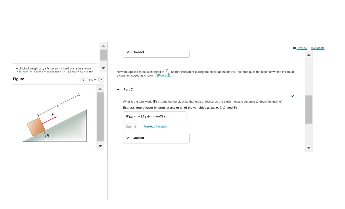 Mastering Physics Ch 06 HW - Pulling a Block on an Incline with ...