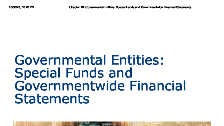 Chapter 18: Governmental Entities Spec (Course Code: GOV123) - Studocu