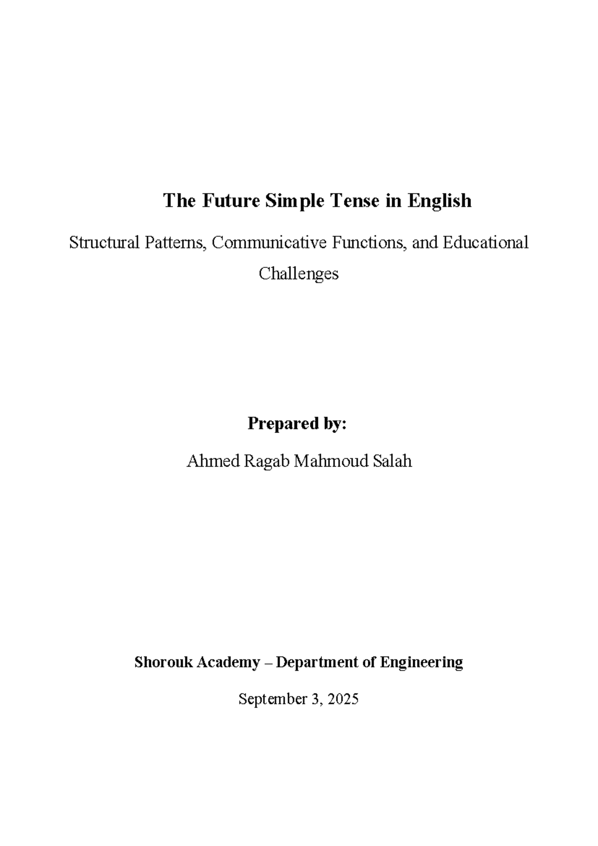Future Simple Tense in English: Patterns, Functions & Challenges (ENG ...