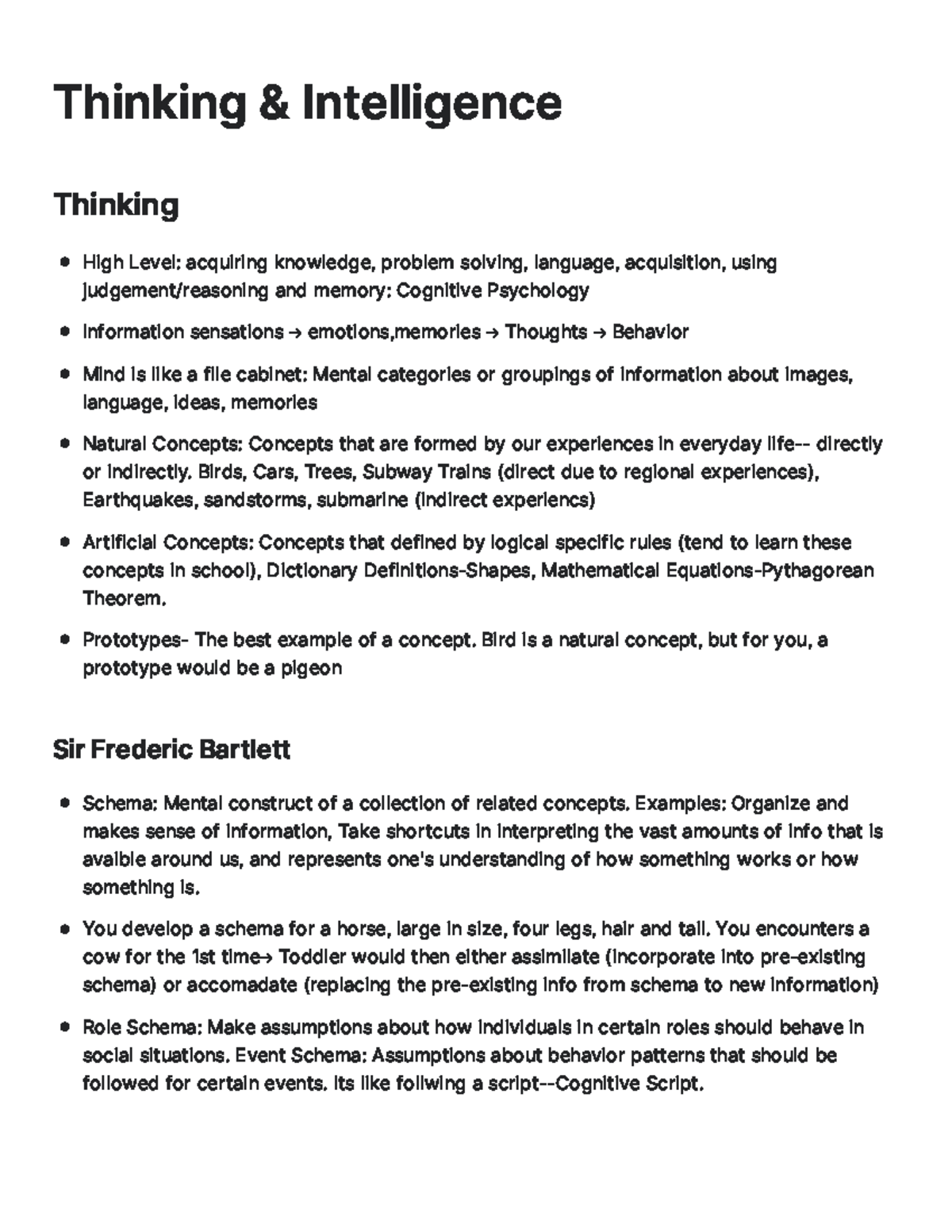 Cognitive Psychology: Understanding Thinking & Intelligence Concepts ...