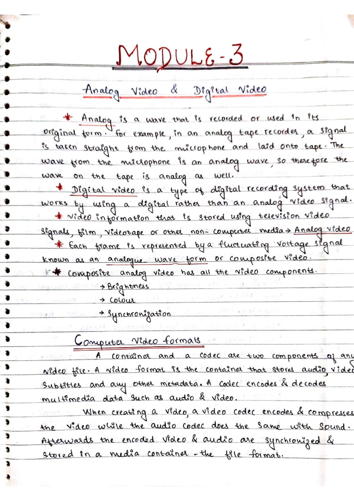 MS-3 - Ms multimedia system - 3 Analog Video Digital Video Analog is a ...
