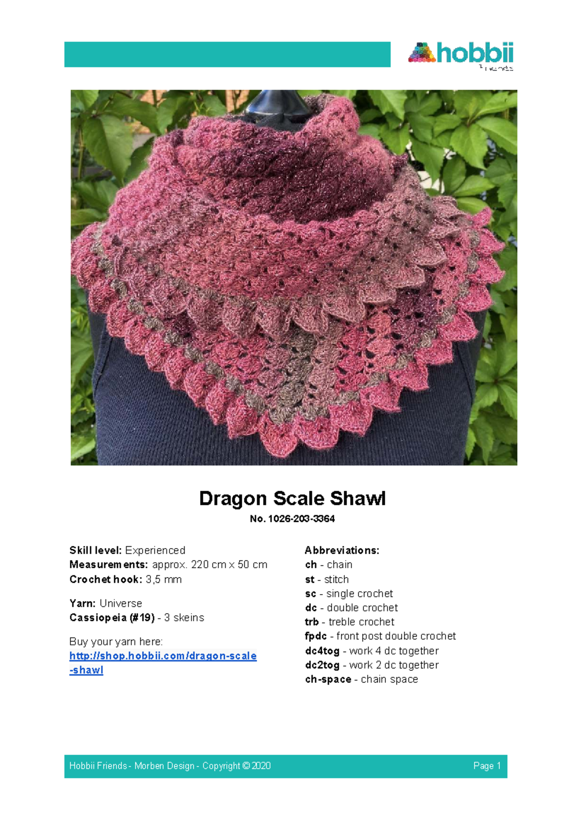 Dragon Scale Shawl Crochet Pattern (Experienced) - Studocu