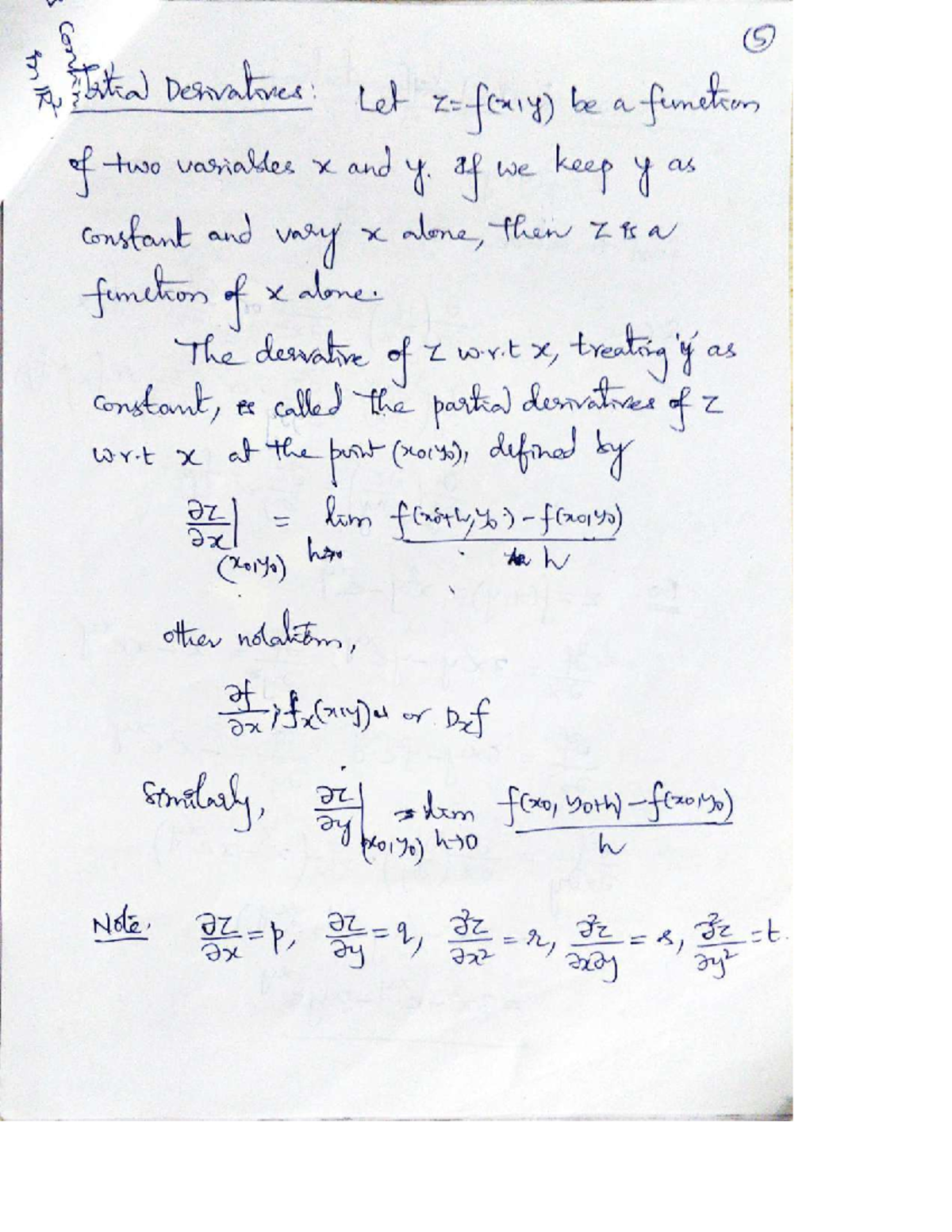 Partial Derivatives and Jacobians: Unit 1 Study Material - Studocu