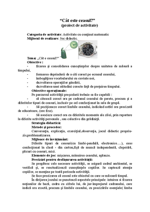 Meseriile - proiect didactic - PROIECT DIDACTIC GRĂDINIŢA P.”MICII ...