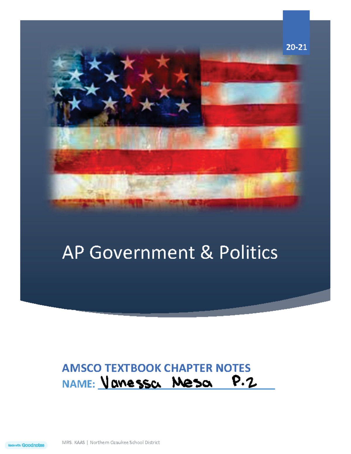 AMSCO AP Gov & Politics Chapter Notes: Key Concepts and Terms - Studocu