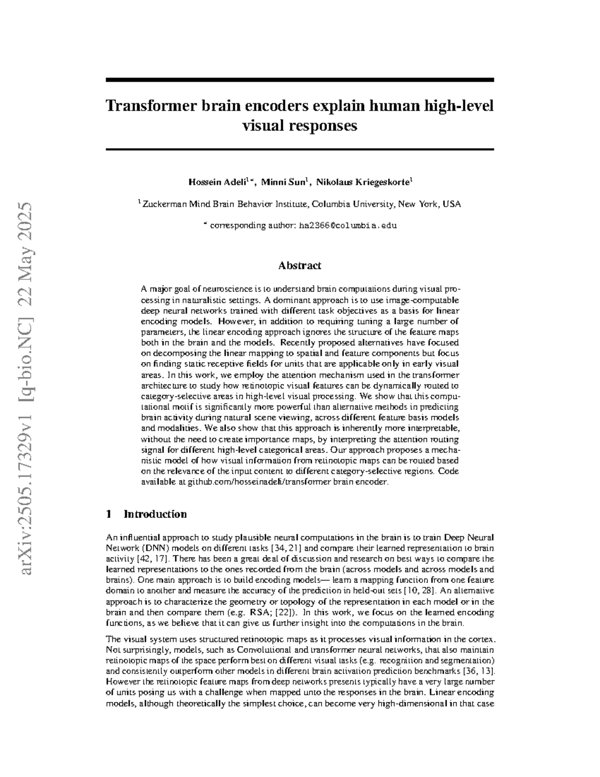 Transformer Brain Encoders: Predicting Human Visual Responses in ...
