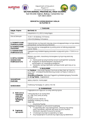 Sample Test questions - Matching type Panuto: Sa kulom A ang mga ...