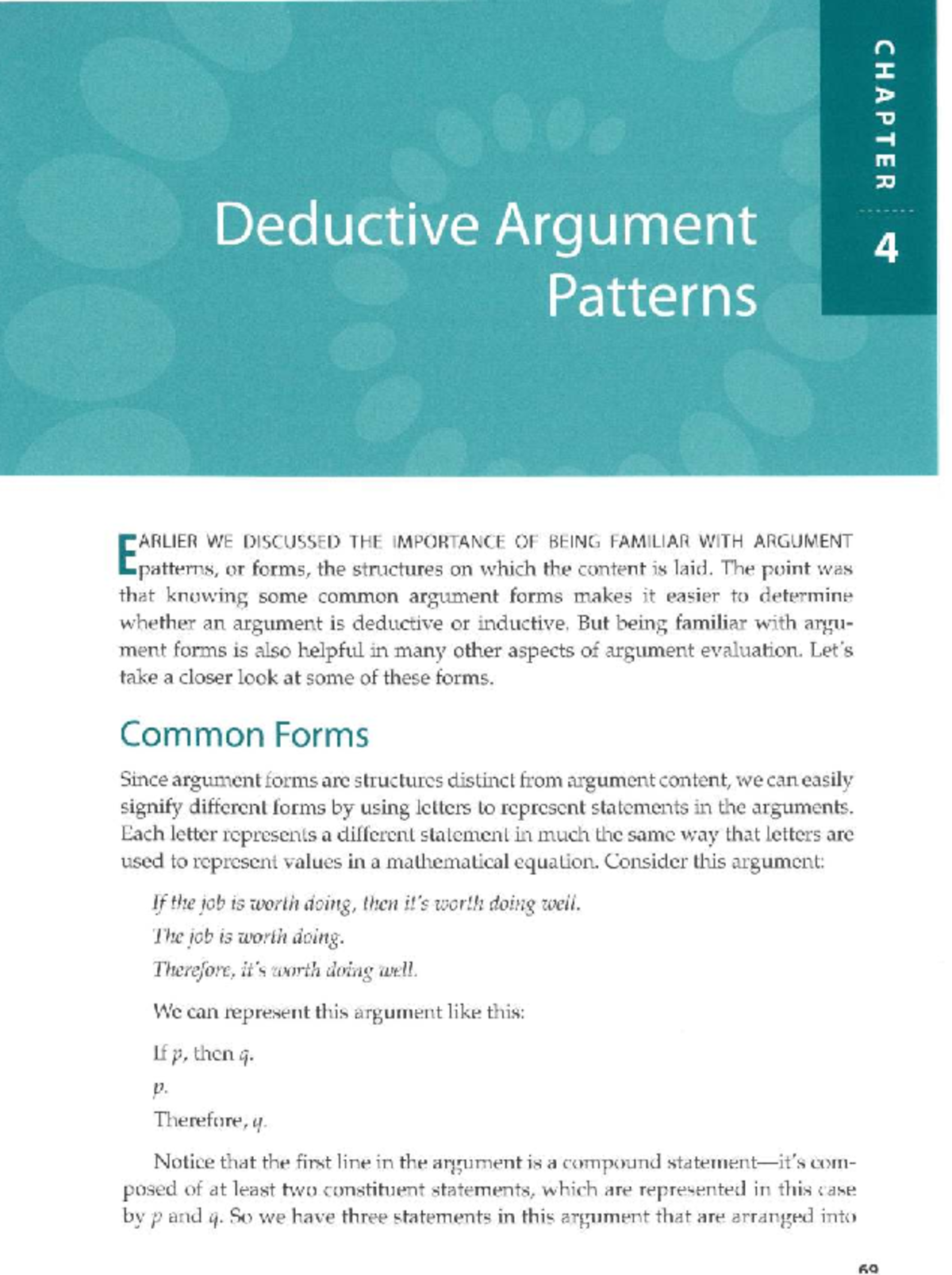 Deductive Argument Forms and Validity Patterns (PHIL 101) - Studocu