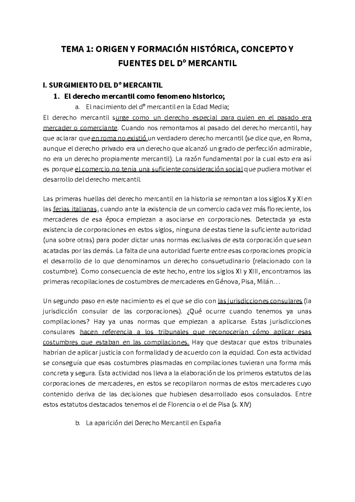 TEMA 1 Origen Y Formacion Historica, Concepto Y Fuentes DEL Dº ...