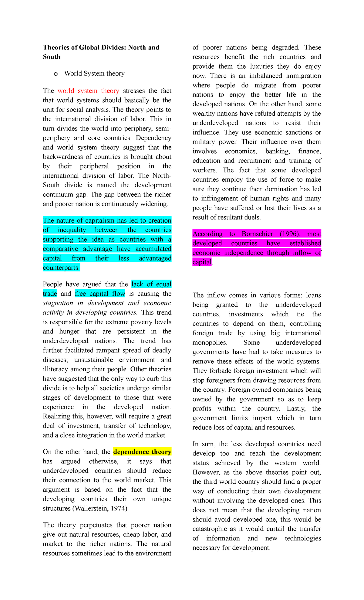 Theories of Global Divides: North-South Perspectives on Inequality ...