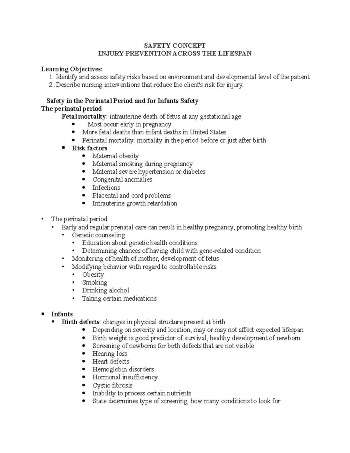Client Safety Notes Version Fall 2020 part 2 Notes - SAFETY CONCEPT ...