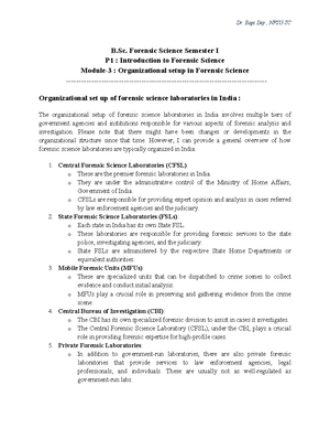 Forensic Medicine Practical 3: Forensic Scene Checklist Design - Studocu