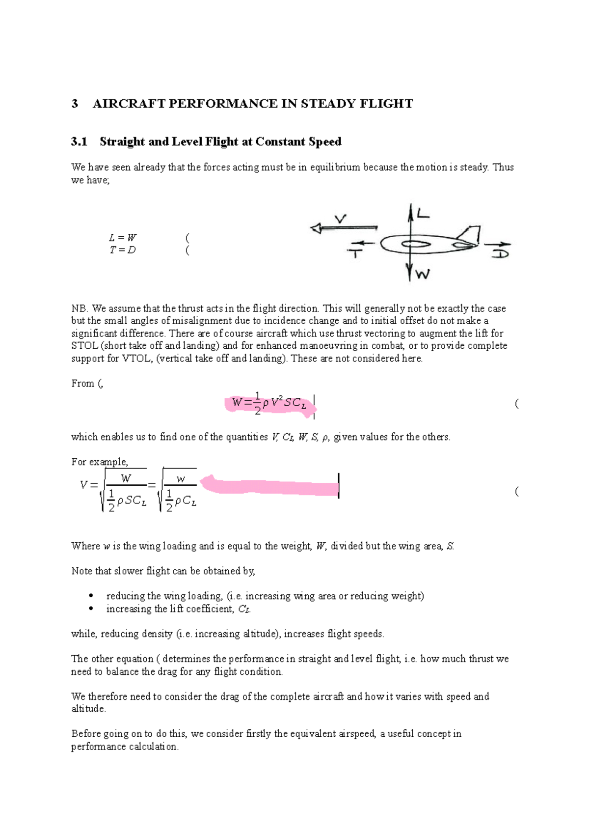 Aircraft Performance: Straight and Level Flight Analysis (AV 101) - Studocu