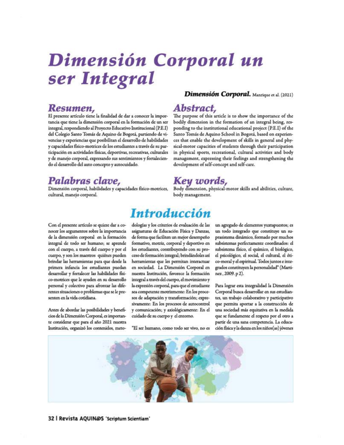 Dimensión Corporal: Importancia en la Formación Integral (P.E.I) - Studocu