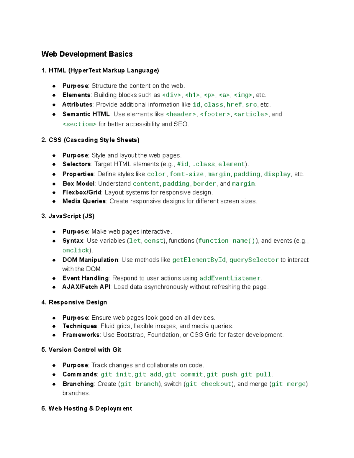 Web Development Basics - Web Development Basics HTML (HyperText Markup ...