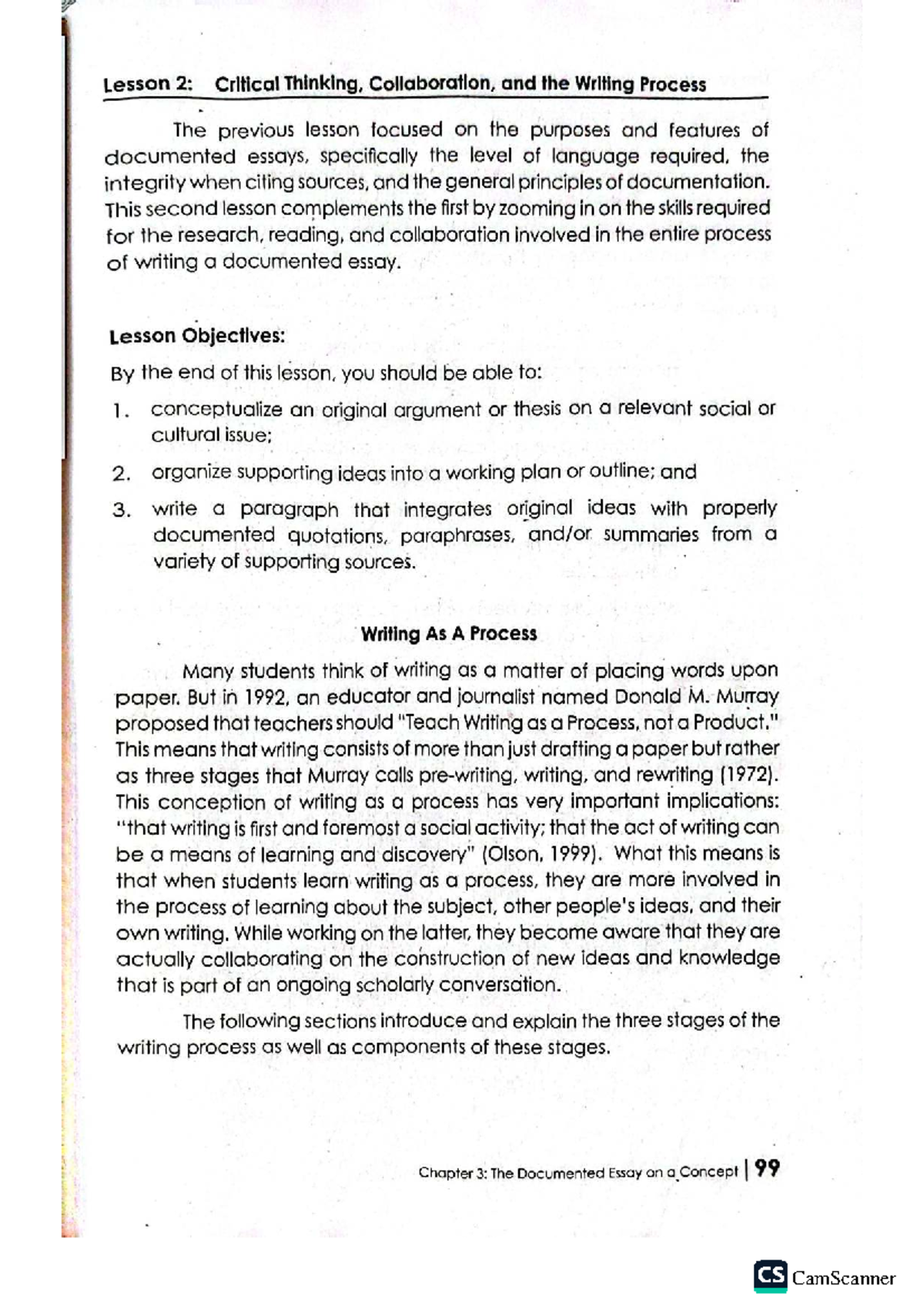 PCC3L2 - Lesson 2: Writing Process, Critical Thinking & Collaboration ...