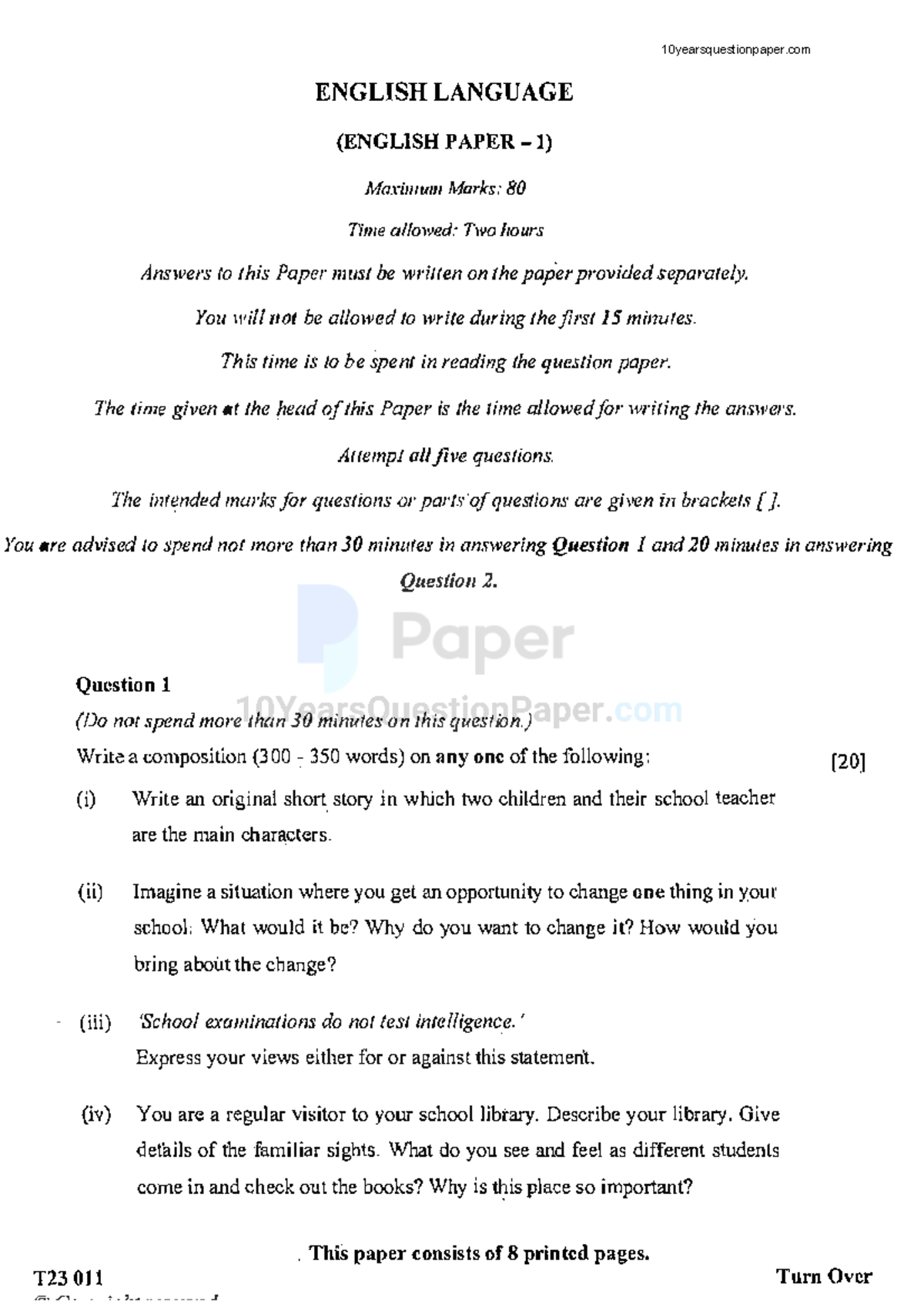 ICSE 2023 Class 10 English Language Paper - Exam Format & Guidelines ...