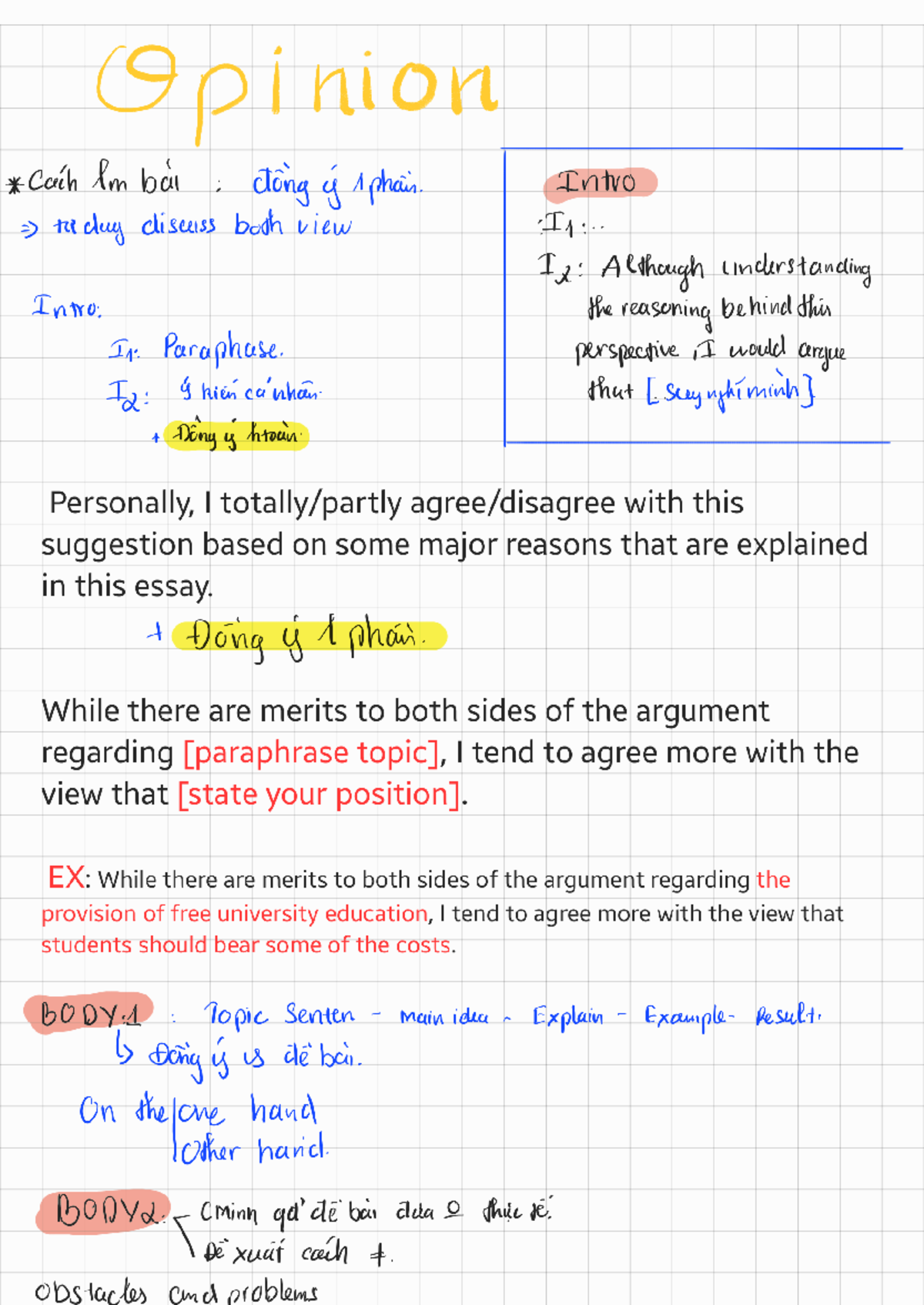 IELTS Writing Task 2: Opinion Essay Analysis and Solutions - Studocu