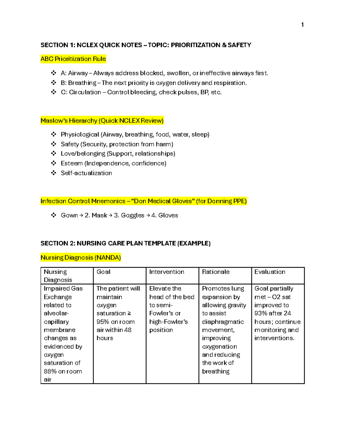NCLEX Nursing Mini Toolkit: Prioritization, Care Plan Templates & Quiz ...