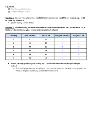 AP Micro-3.2 Worksheet Activity - Key Terms Fixed Costs Variable Costs ...