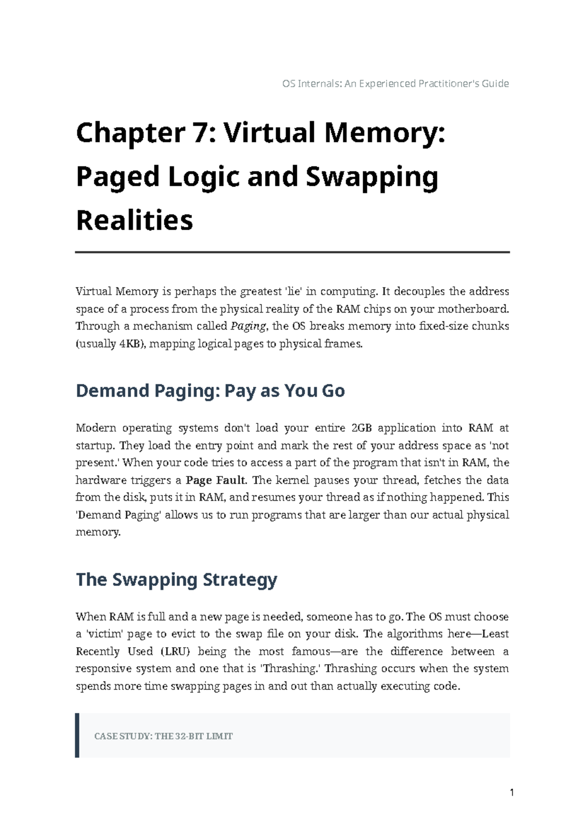 OS Internals (Chapter 7): Virtual Memory, Paging & Swapping Insights ...