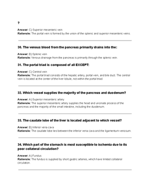 GIT Anatomy Review Questions: Key Concepts and Structures Explained - Studocu