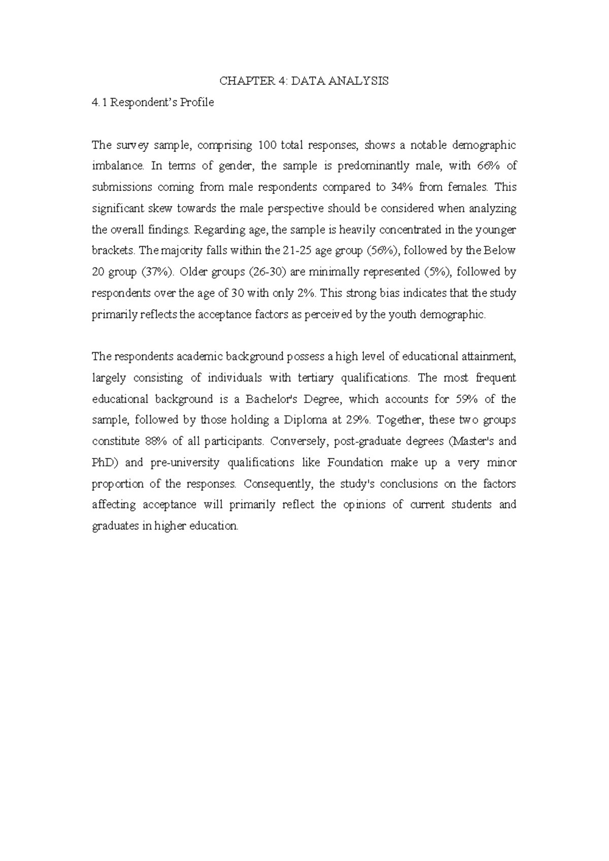 CHAPTER 4: DATA ANALYSIS IN ISLAMIC BANKING (THEORY & PRACTICE) - Studocu