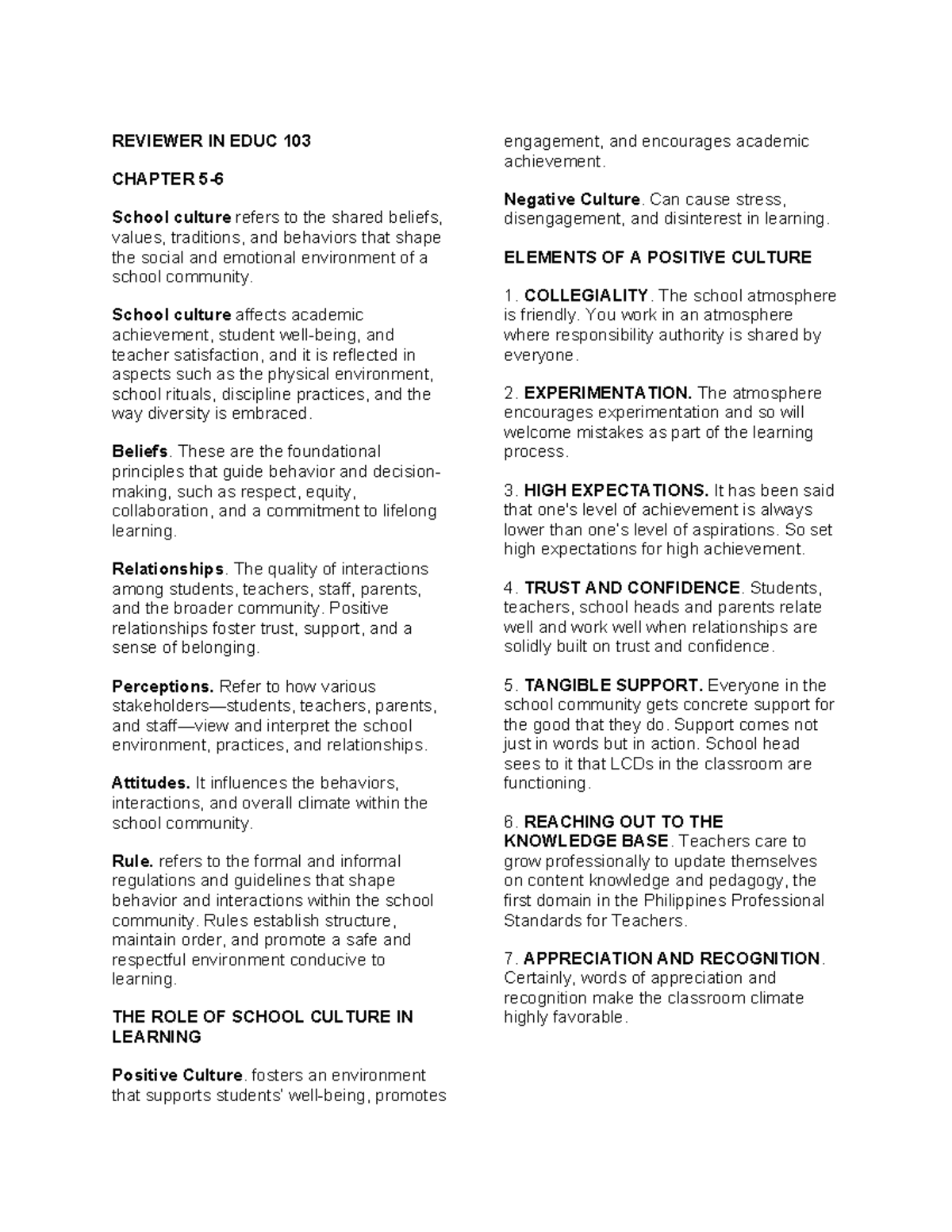 Reviewer IN EDUC 103 - Summary BSED Social Studies - REVIEWER IN EDUC ...