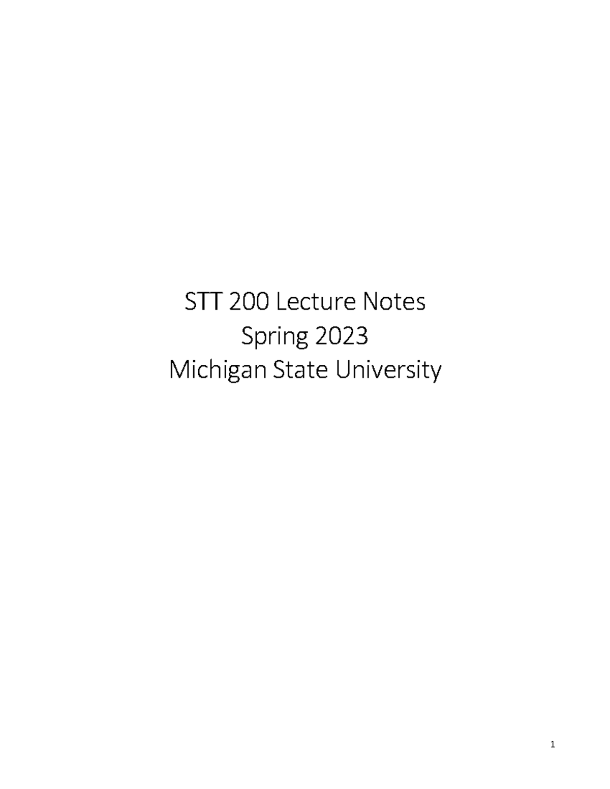 Stt200 Ss23 Lecture Notes On Data Collection Statistical Studies