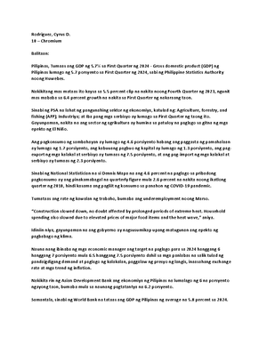 4TH-ap-reviewer - Reviewer for grade 9 4th quarter periodical test - Ap ...